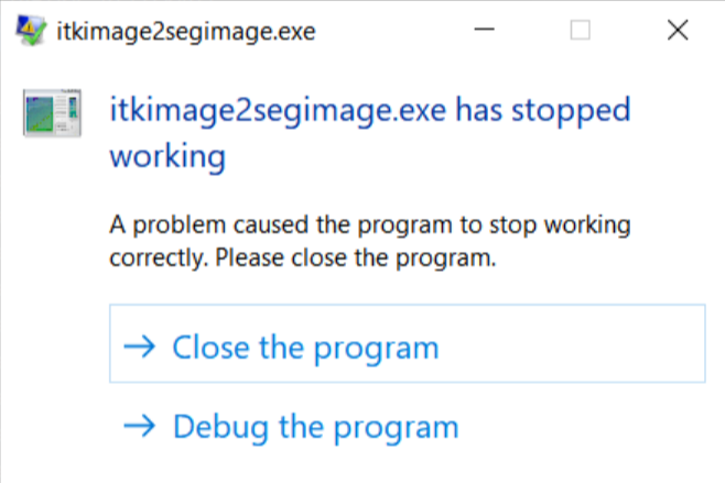 Unexplicit error for export DICOMSegmentation from segmentation node ...