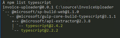 Cannot upgrade typescript version in package-lock.json · Issue #498 · pnp/pnpjs · GitHub