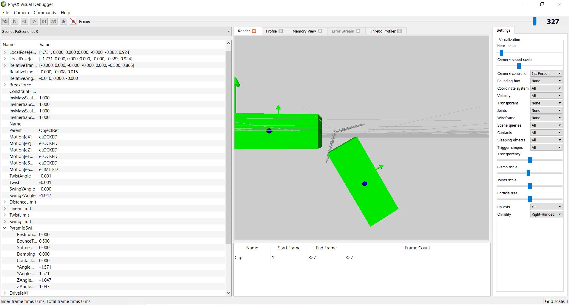 Physx 4.1 - d6 joint limit bug · Issue #124 · NVIDIAGameWorks/PhysX · GitHub