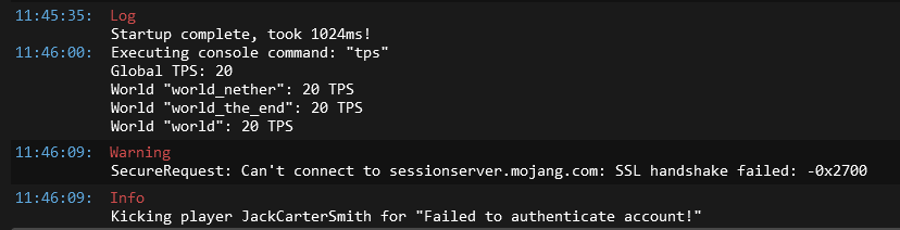 SecureRequest: Can't connect to sessionserver.mojang.com: SSL handshake failed: -0x2700 · Issue ...