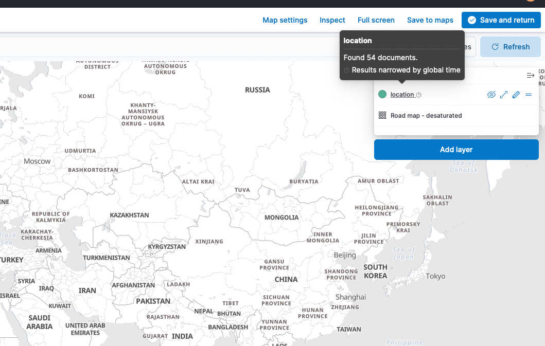 [Maps] 400 AJAXError: Bad Request (400) when creating map layer with Runtime geo_point field ...