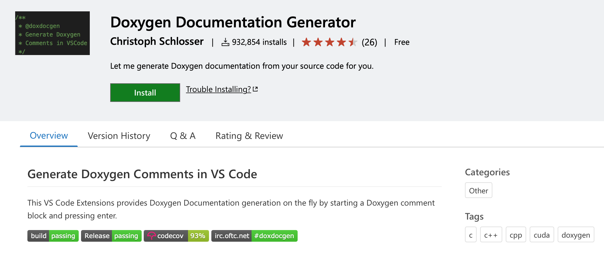 Update README · Issue #239 · cschlosser/doxdocgen · GitHub