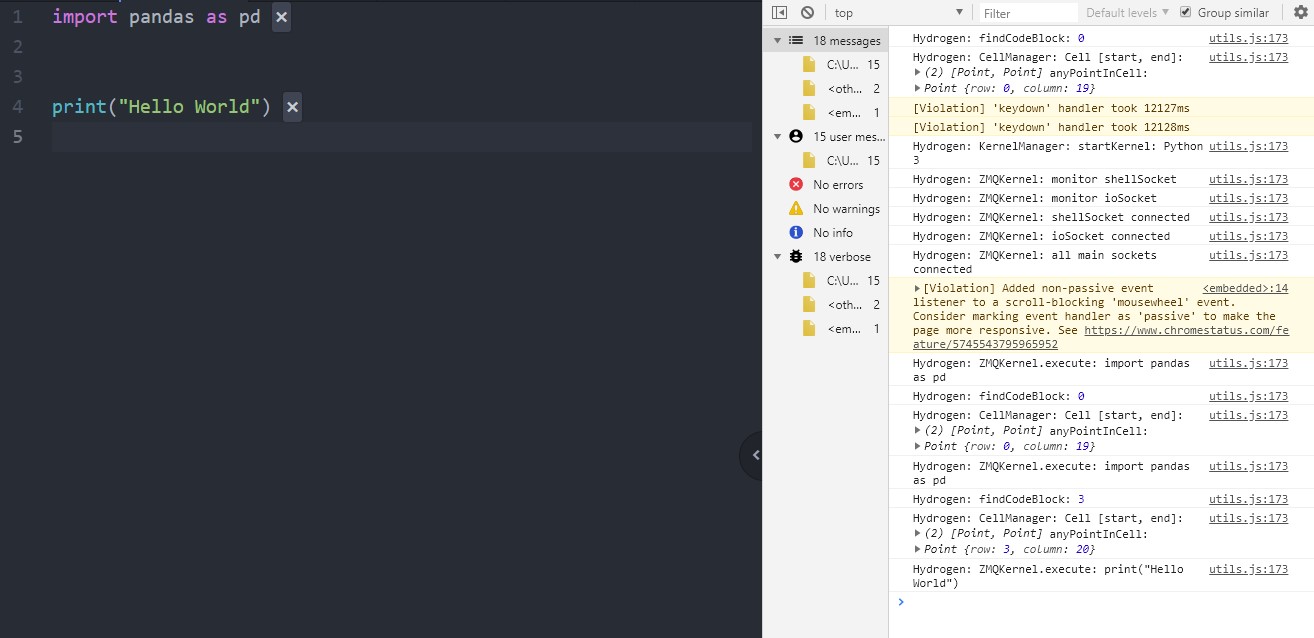 Kernel Doesnt Respond Cant Execute Code · Issue 1835 · Nteract