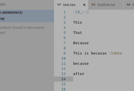 Preview for "because" ?! · Issue #1092 · James-Yu/LaTeX-Workshop · GitHub