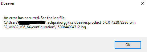 DBeaver fails at launch: Unrecognized VM Options? · Issue #3119 · dbeaver/dbeaver · GitHub