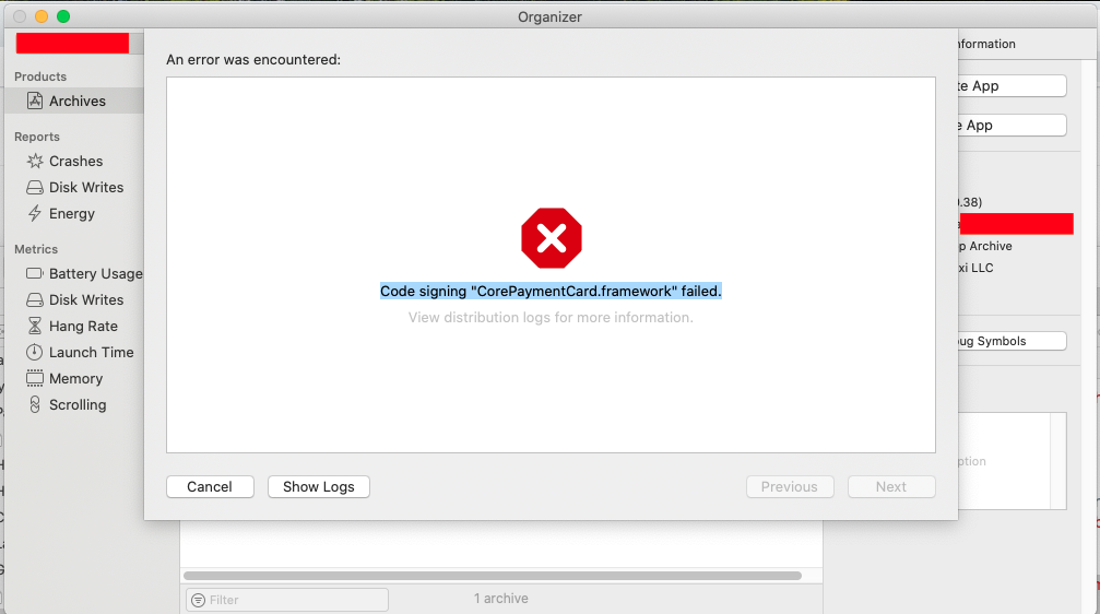 Library not loaded: @rpath/CorePaymentCard.framework/CorePaymentCard · Issue #1 · square/reader ...
