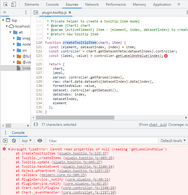 Cannot Read Properties Of Null Reading Getlabelandvalue In Function