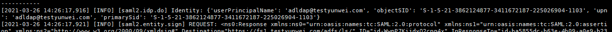 pysaml2 act as idp of the adfs2019 no attributestatement in response ...