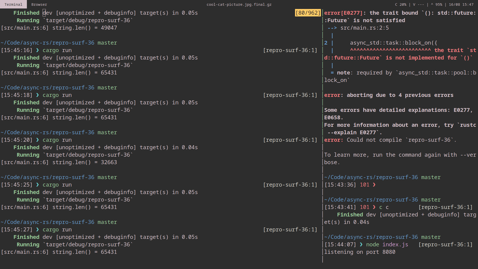 curl client does not receive the full body · Issue #36 · http-rs/surf · GitHub