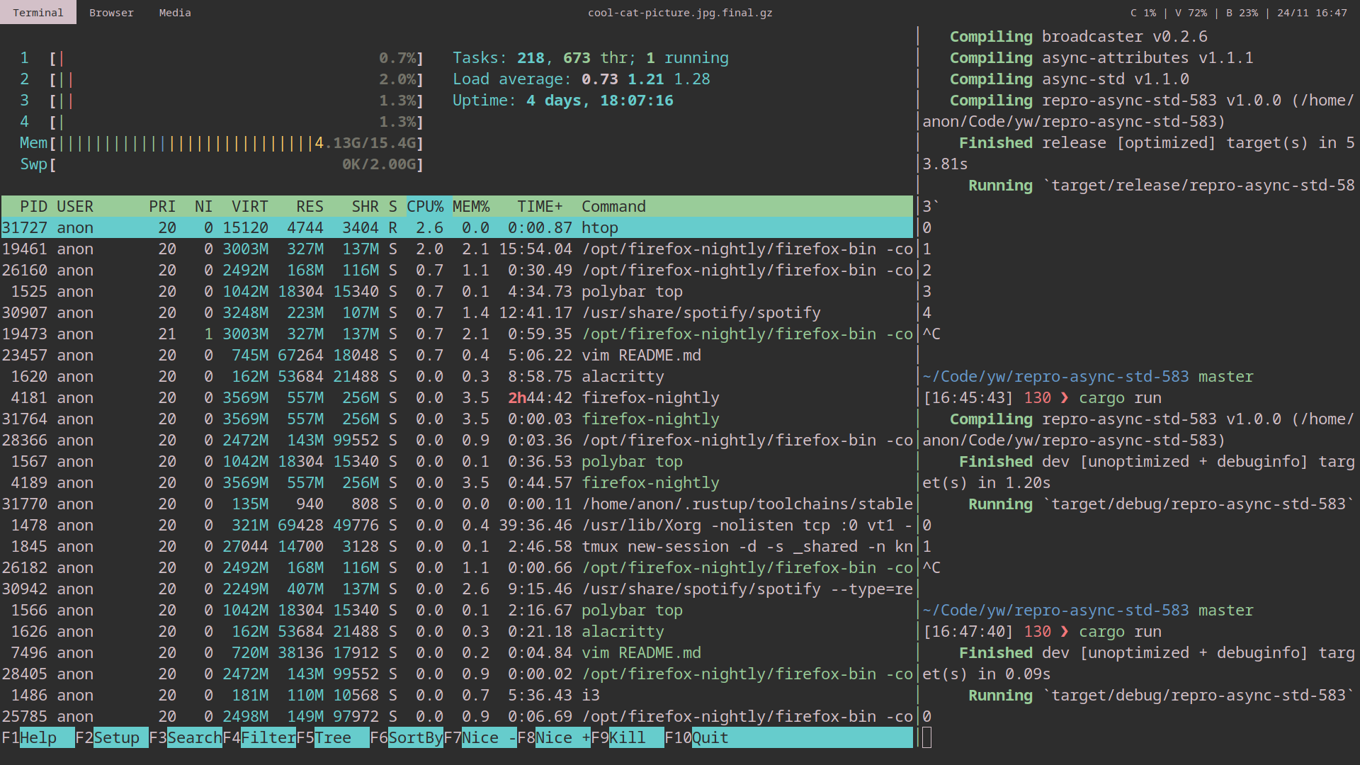 Throttle results in 100% cpu · Issue #583 · async-rs/async-std · GitHub