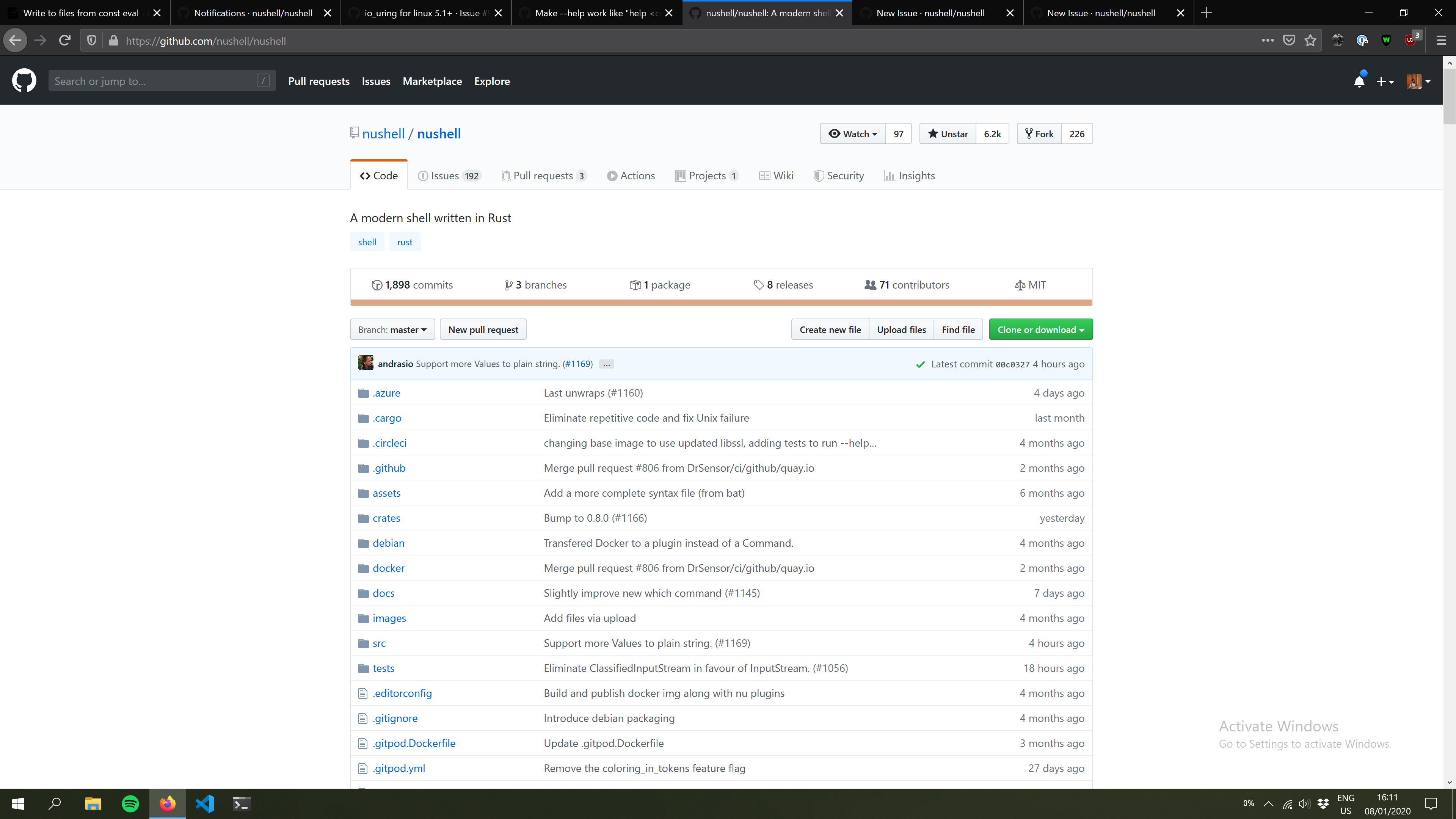 Missing links to website from repo and organization · Issue #1170 · nushell/nushell · GitHub
