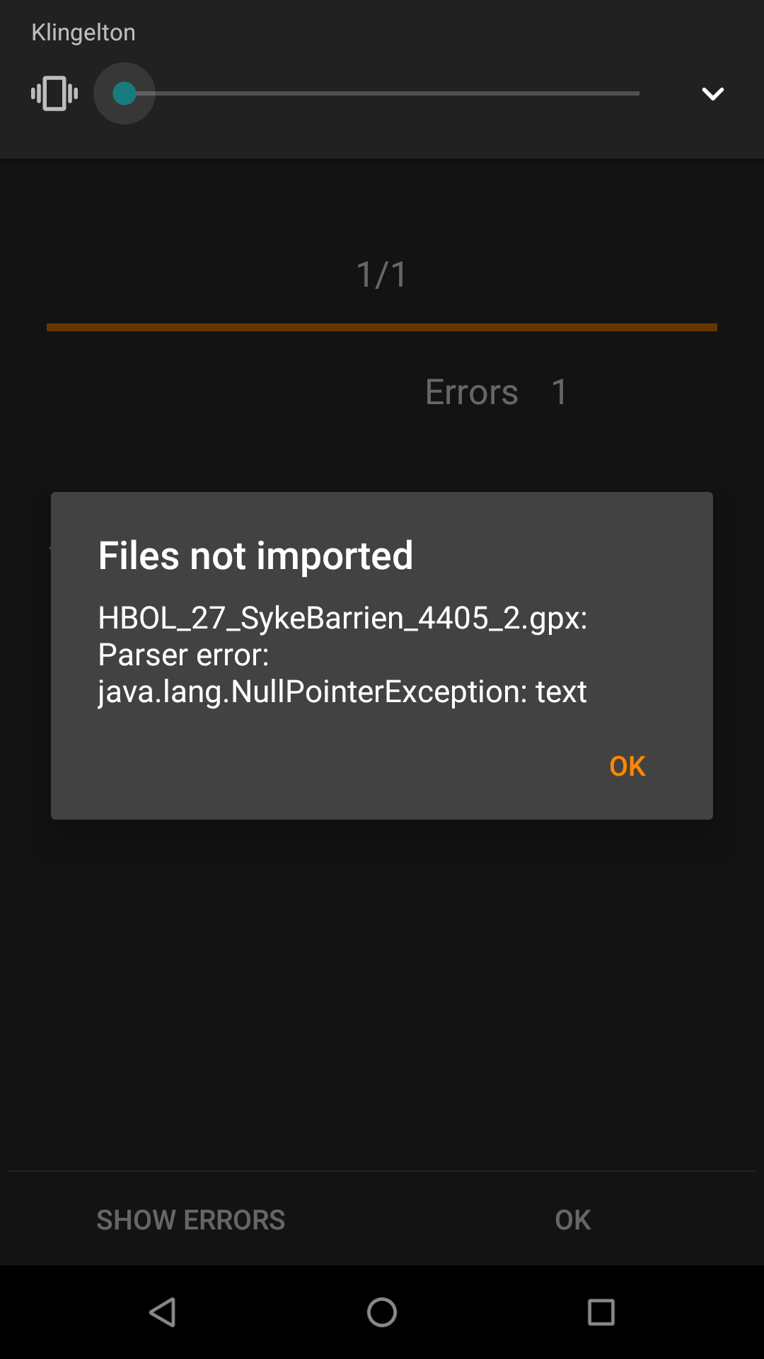 Null Pointer Exception when importing gpx file · Issue #624 · OpenTracksApp/OpenTracks · GitHub