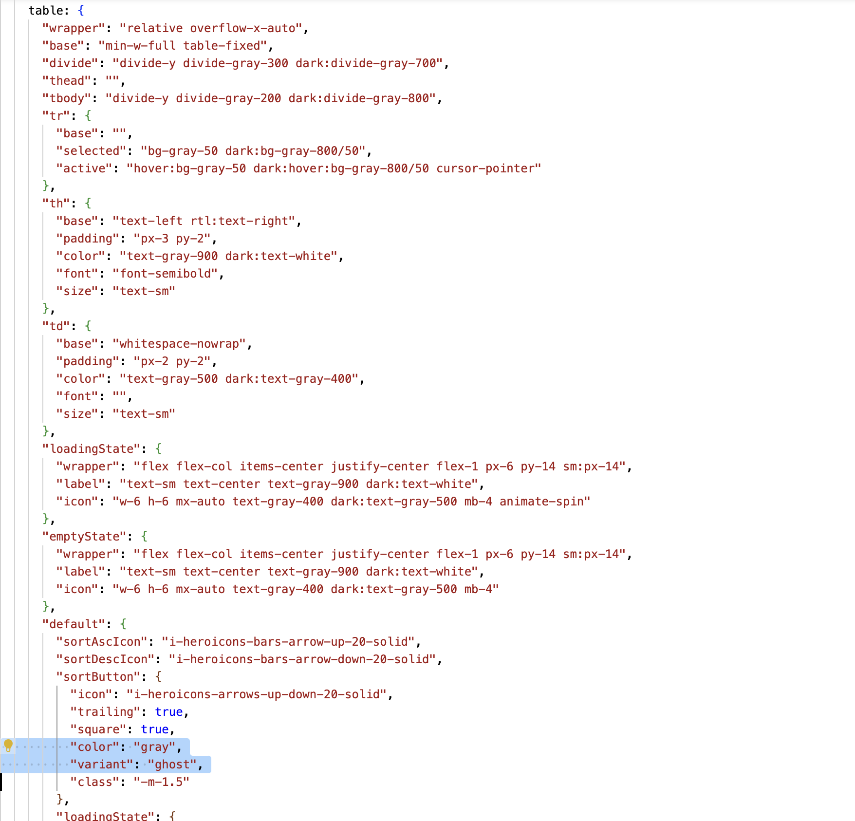 variant and color on preset: table->default->sortButton causes warnings · Issue #780 · nuxt/ui ...
