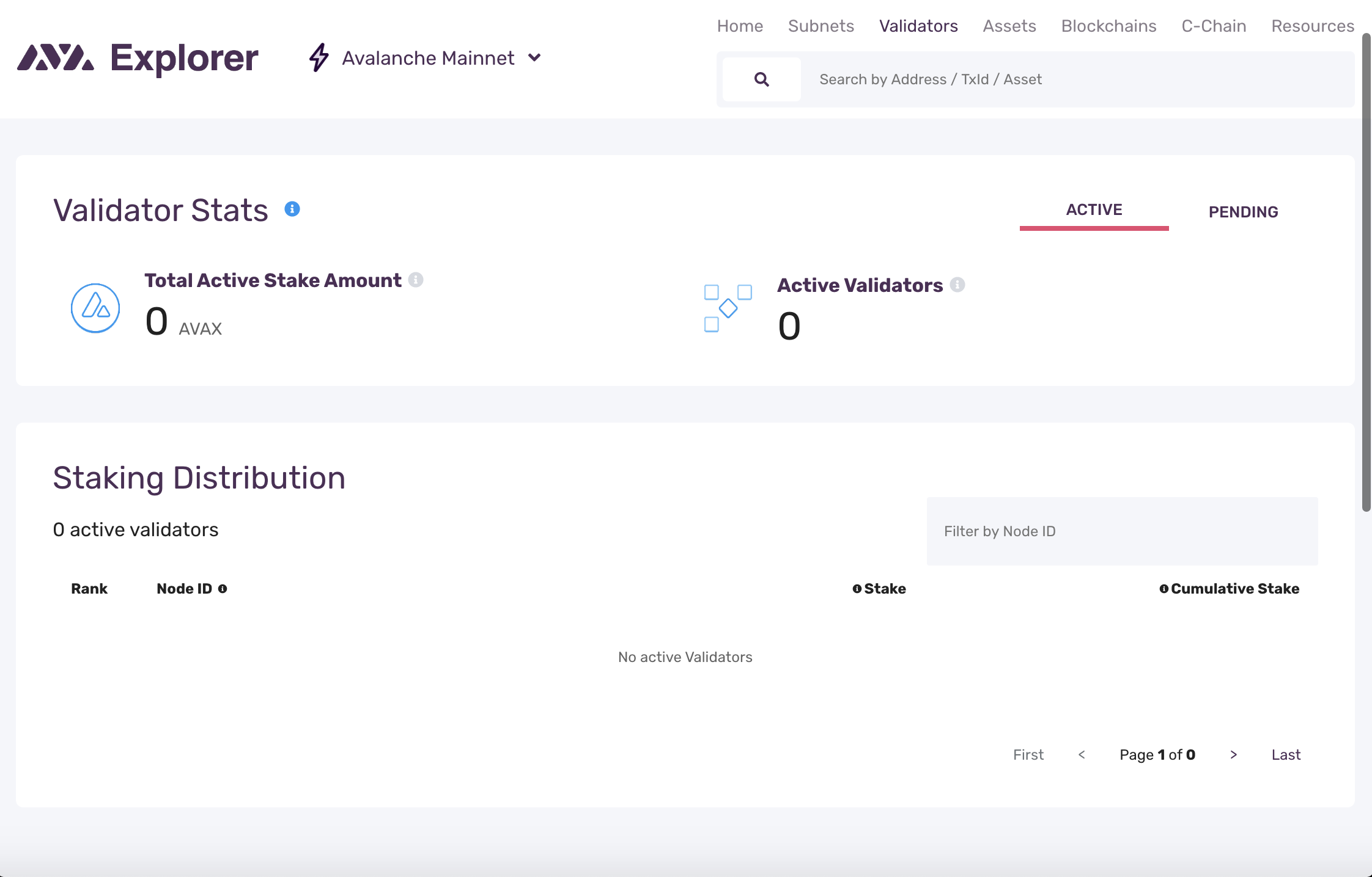 Page 1 of 0 in pagination on bottom of page · Issue #58 · ava-labs/avalanche-explorer · GitHub