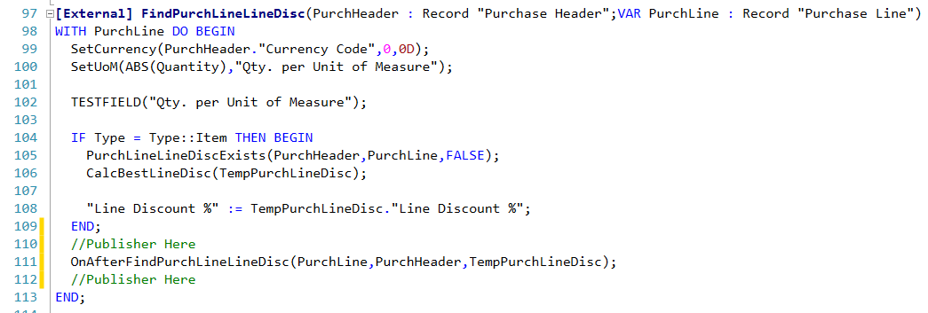 [Event Request] Codeunit 7010 - FindPurchLineLineDisc · Issue #396 · microsoft/ALAppExtensions ...