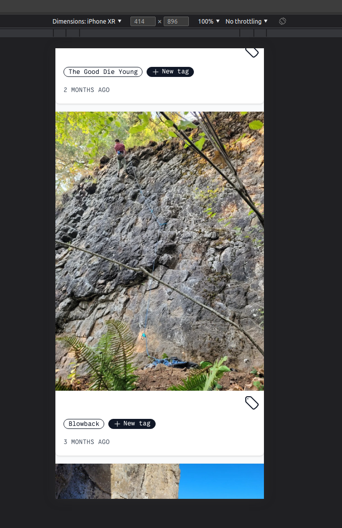 Profile Page: Difficult to see tagged climb name depending on the image · Issue #644 · OpenBeta ...