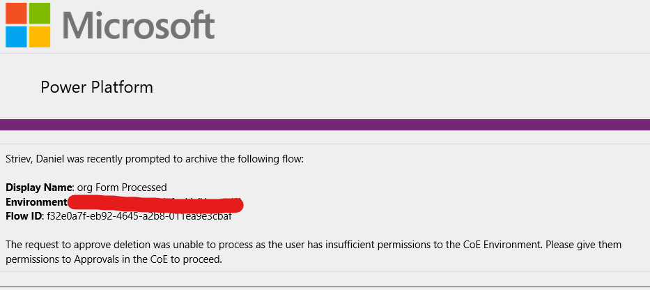 [CoE Starter Kit - QUESTION] Admin | Inactivity notifications v2 (Start Approval for Flows ...