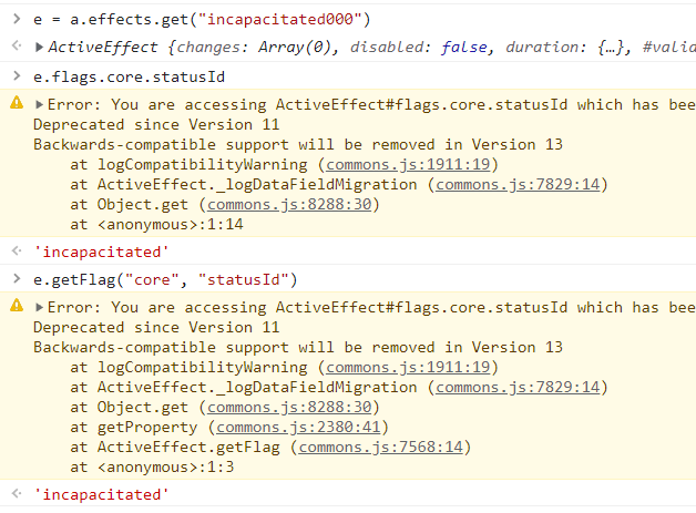 Expand the ActiveEffect data model to include statuses, a set of statusId strings for different ...