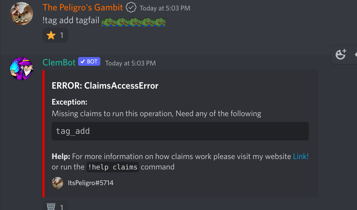 Claims Broken · Issue #757 · ClemBotProject/ClemBot · GitHub