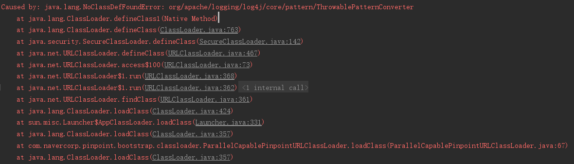Bug of ParallelCapablePinpointURLClassLoader : java.lang.NoClassDefFoundError · Issue #4881 ...