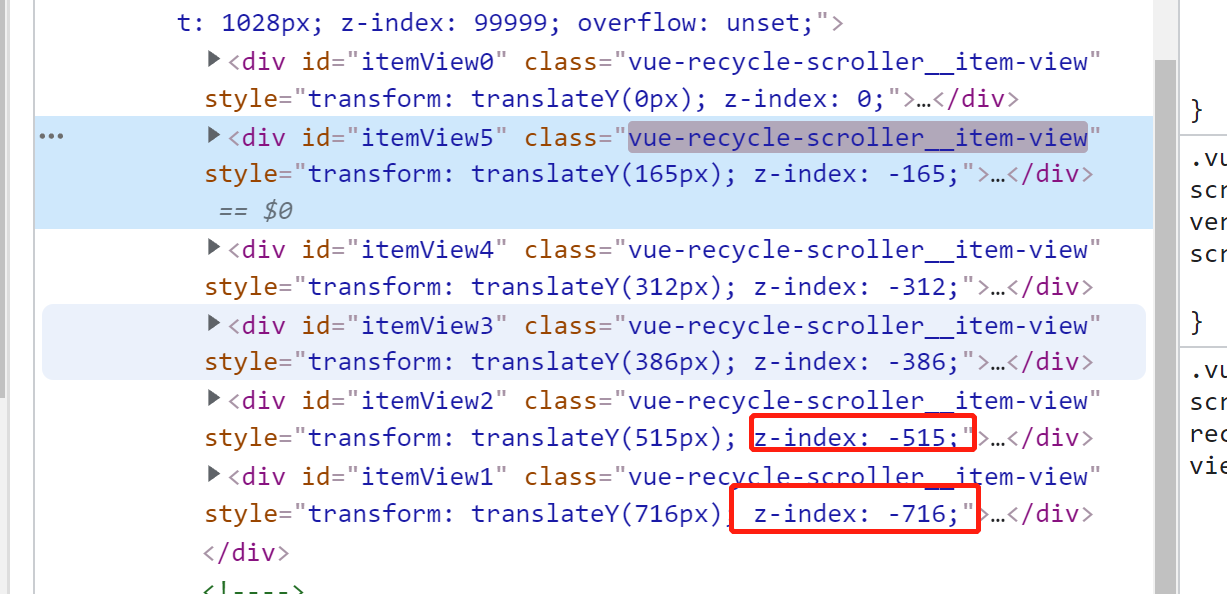 how to change 'z-index' any view in list ? · Issue #565 · Akryum/vue-virtual-scroller · GitHub