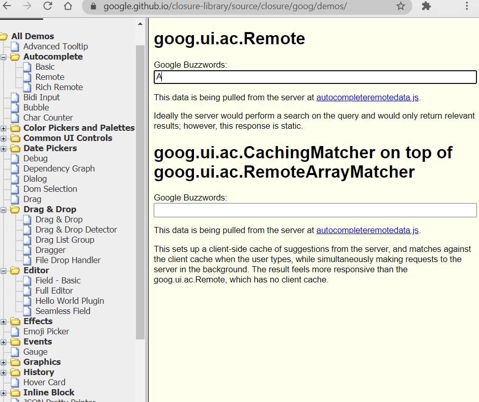 Closure Library Github Pages Demos Missing Javascript Resource · Issue