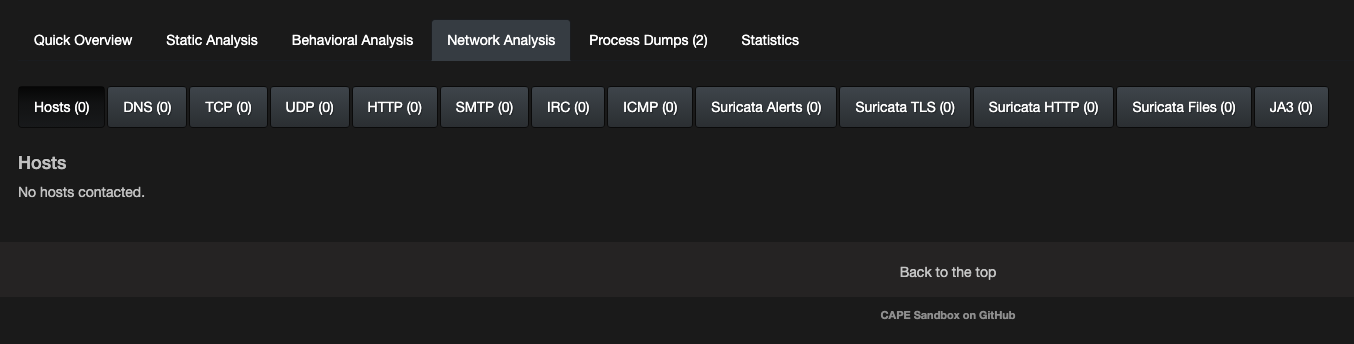 Analysic report dont have any thing about Network processing module · Issue #367 · kevoreilly ...