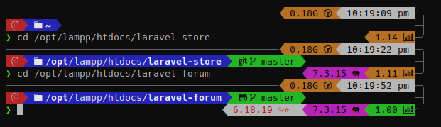 laravel_version prompt segment doesn't show up properly · Issue #847 · romkatv/powerlevel10k ...