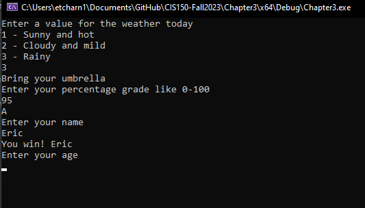GitHub - EricCharnesky/CIS150-Fall2023