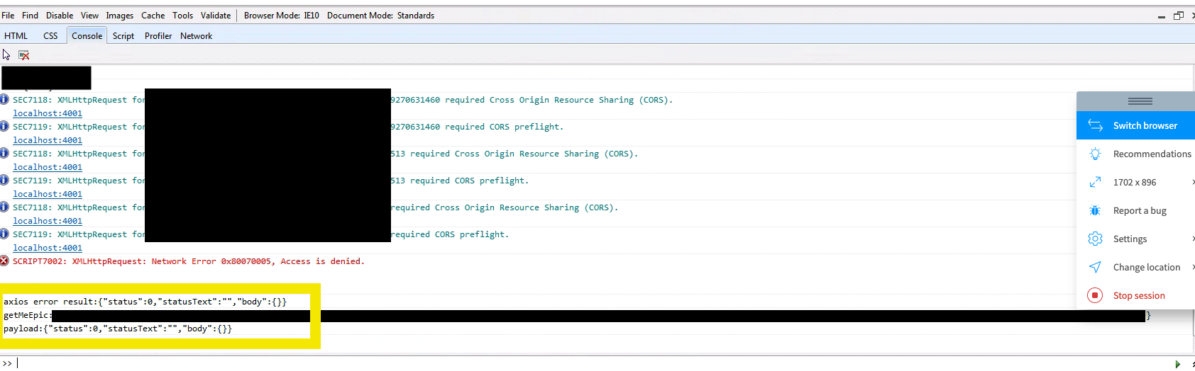 A status code in error is missing in IE10 · Issue #2192 · axios/axios · GitHub