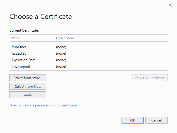Question: Remove test certificate generation for WinUI projects in ...