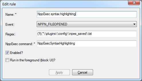 [Enhancement] Option to specify the name/extension of the file containing NppExec scripts ...