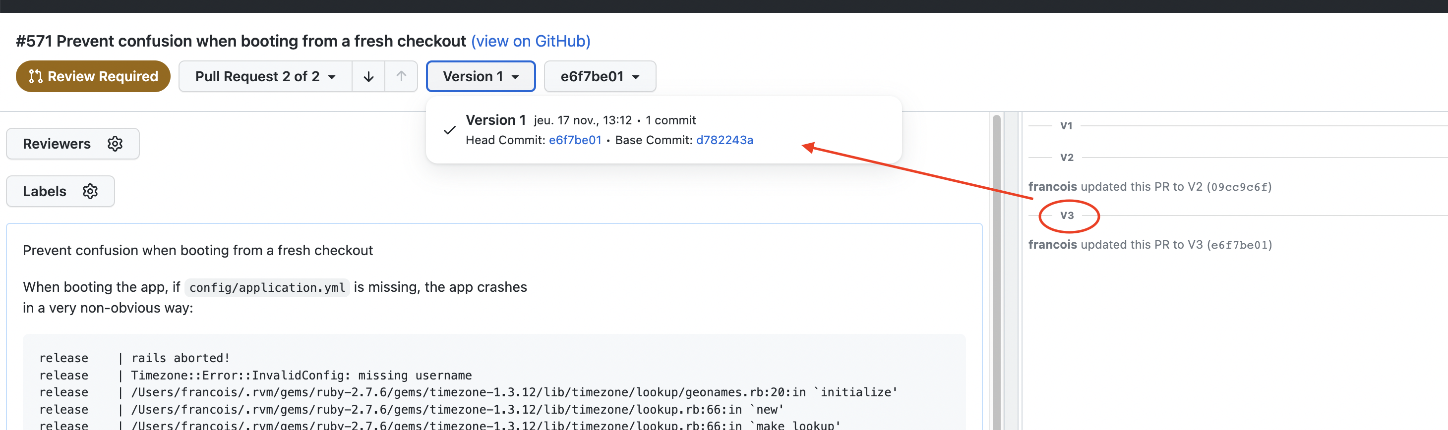 ReviewStack versions are confusing? · Issue #192 · facebook/sapling · GitHub