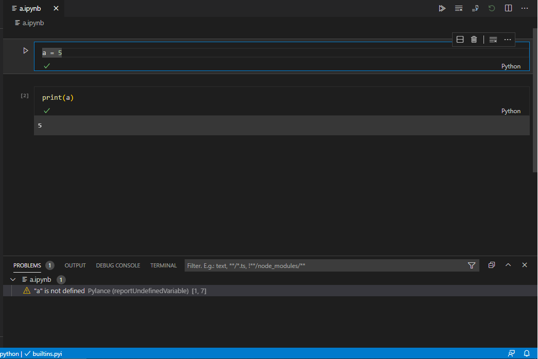 reportUndefinedVariable makes err when used in Jupyter Notebook (with ...