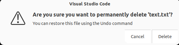Delete Permanently Has Misguiding Description · Issue 194999 · Microsoft Vscode · Github