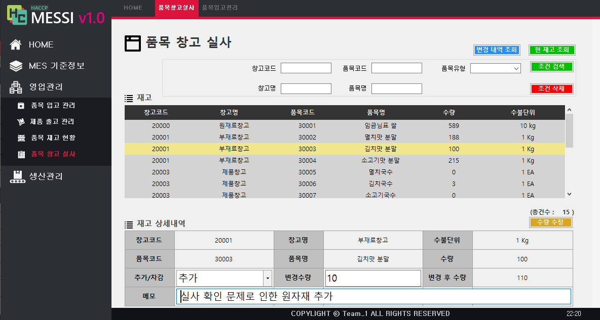 GitHub - elien940318/mes_-HACCP-MESSI: 쌀국수 공정 간이 MES 시스템