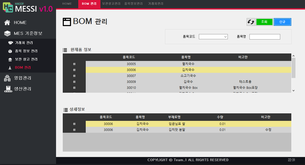 GitHub - elien940318/mes_-HACCP-MESSI: 쌀국수 공정 간이 MES 시스템