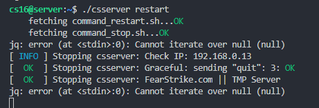 long command execution · Issue #2654 · GameServerManagers/LinuxGSM · GitHub