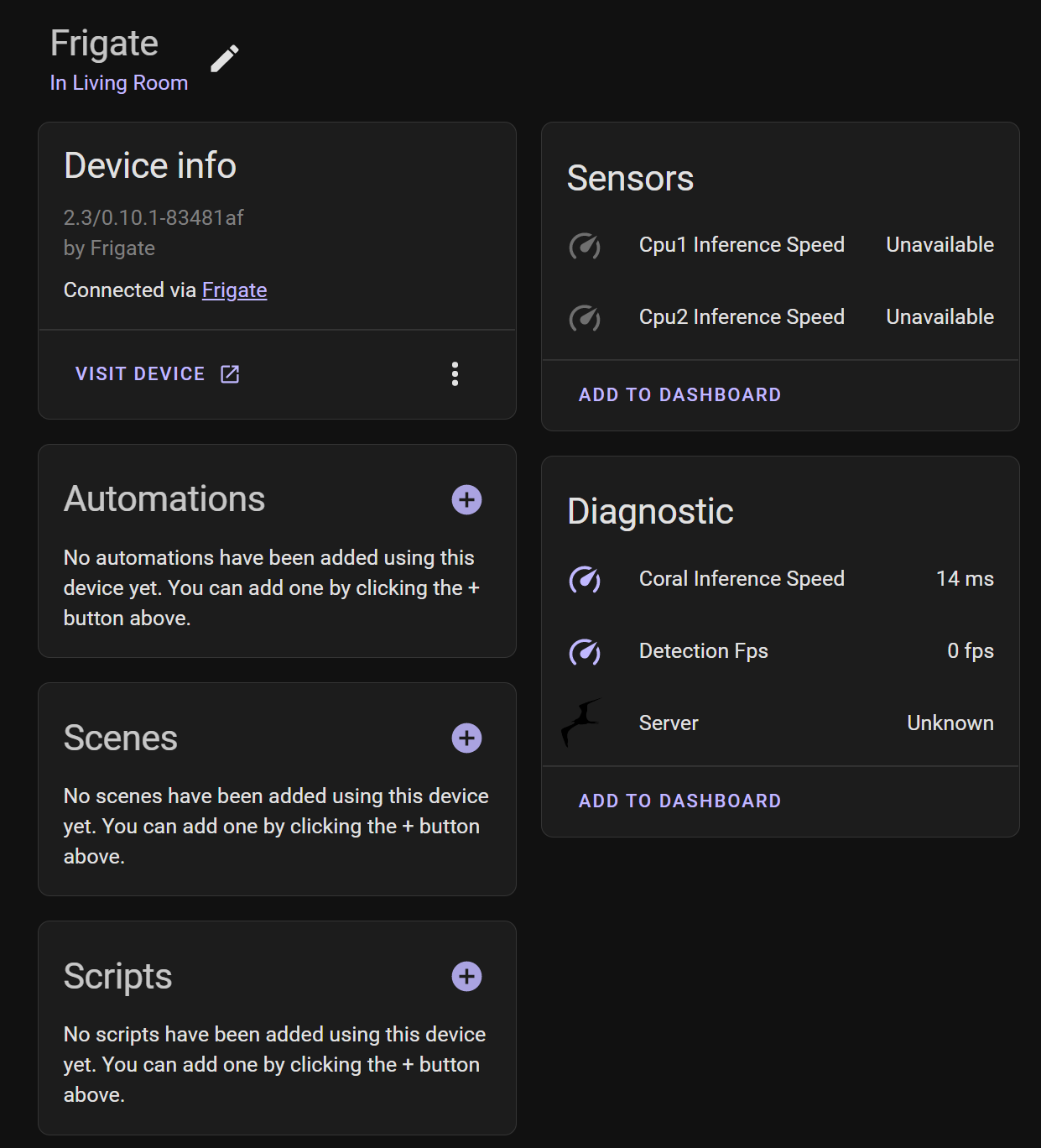 Update Frigate Server Sensor Status Unknown · Issue 279 · Blakeblackshear Frigate Hass