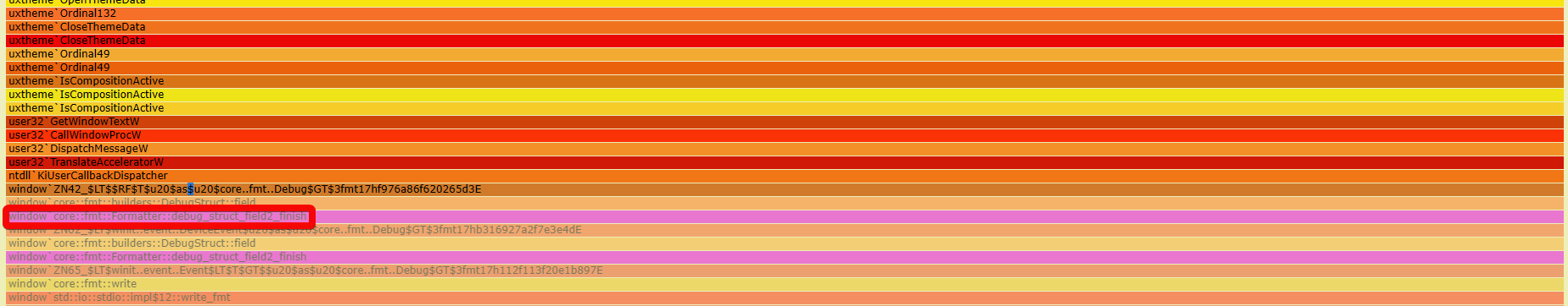 Random/intermittent "Input data ends in the middle of a stack." error on Windows with softbuffer ...