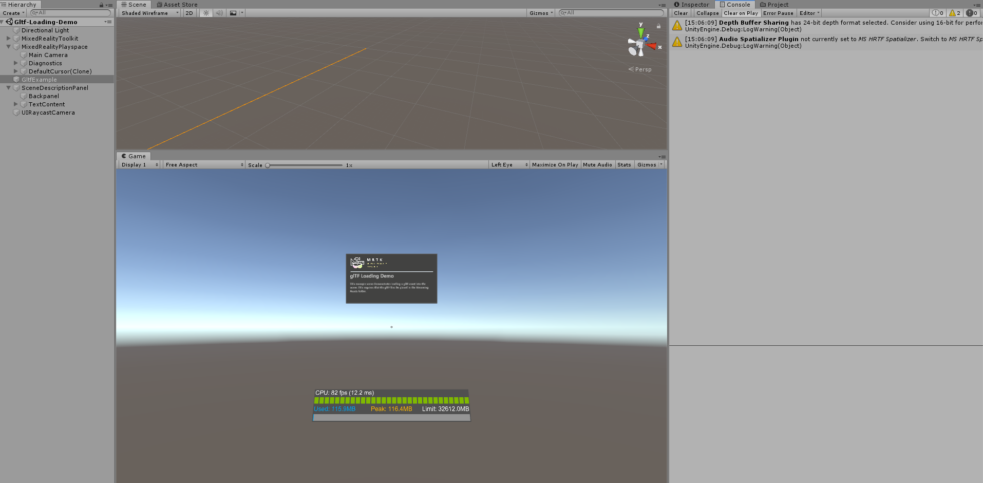 Gltf Loading Times Very Long · Issue 6904 · Microsoftmixedrealitytoolkit Unity · Github