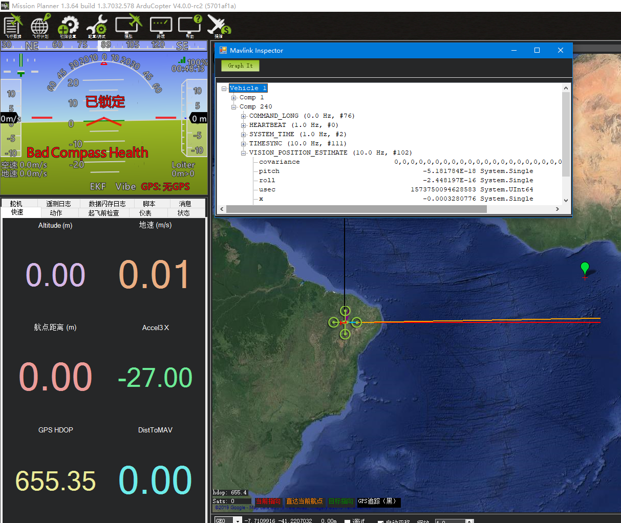 Quadcopter cannot take-off when using Cartographer SLAM for Non-GPS navigation · Issue #12833 ...