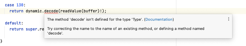 Pigeon: using `dynamic` silently generates code that won't compile ...