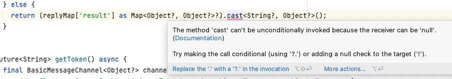 [Pigeon] Nullable return type doesn't support collections · Issue #101515 · flutter/flutter · GitHub