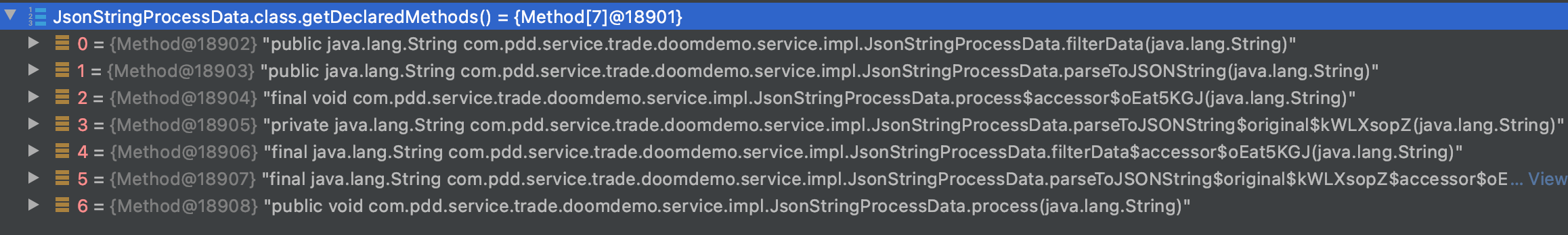 Get additional methods when methods enhanced by ByteBuddy · Issue #1207 · raphw/byte-buddy · GitHub