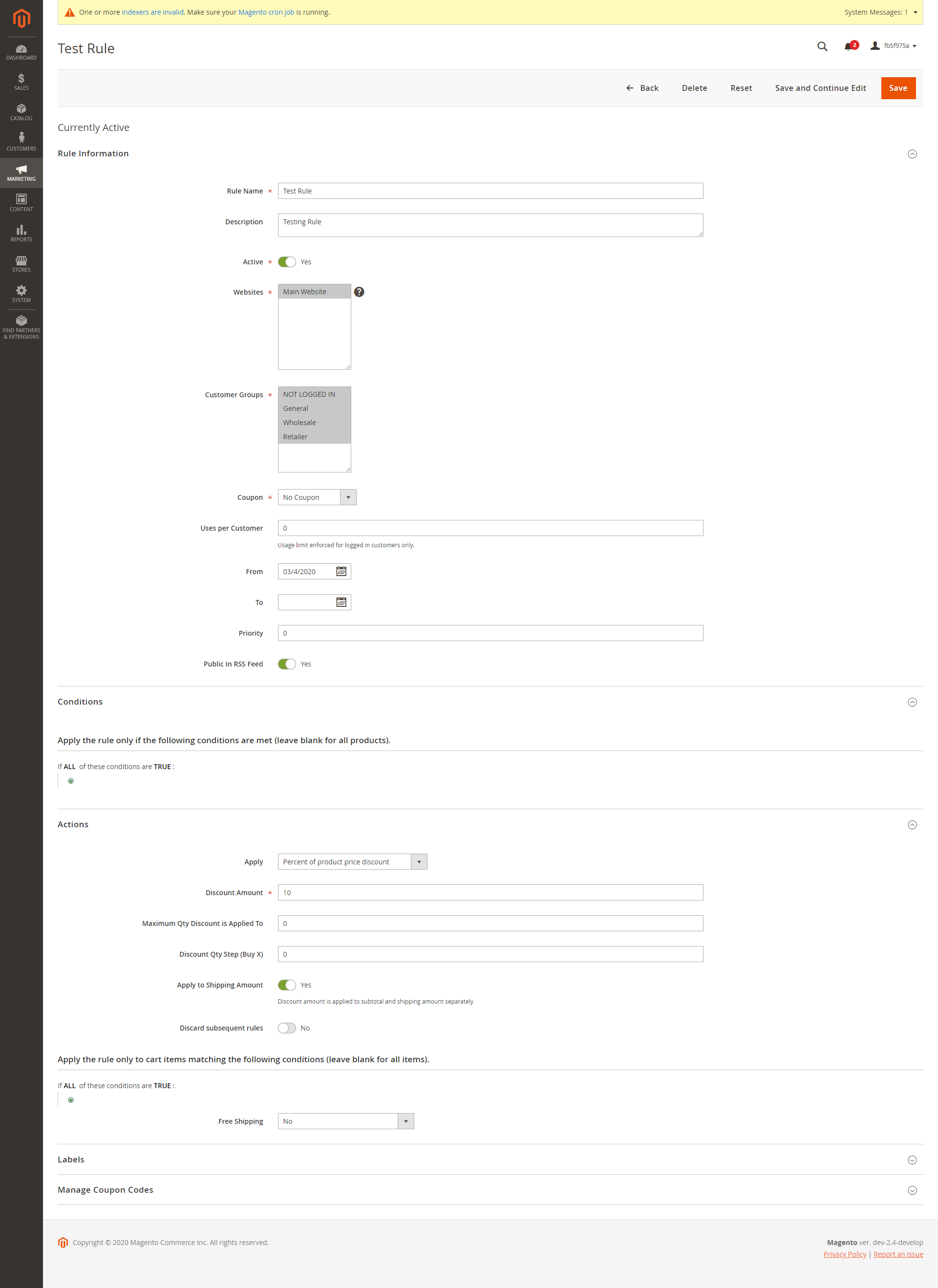 Percentage discount on Shipping amount is not working correctly · Issue #27152 · magento ...