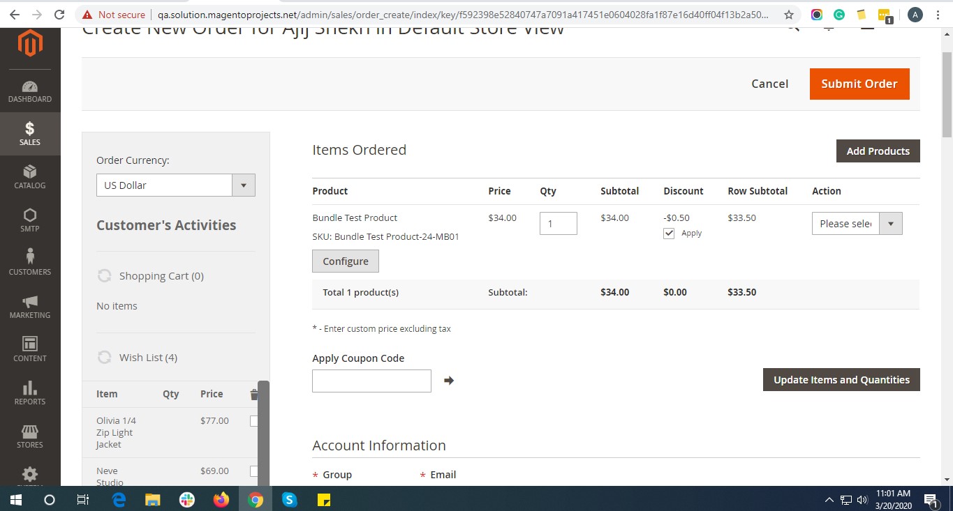 Cart Price Rules are applied incorrectly for orders that contain Bundle Product Items · Issue ...