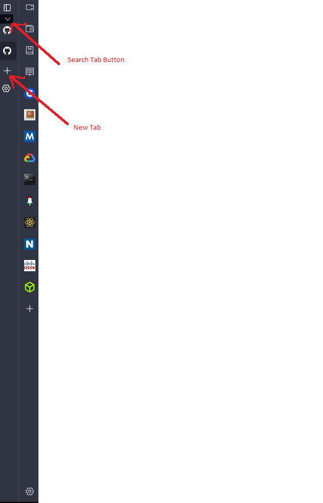 [UI Changes] Move the New Tab (+) and Search Tab button next to the last open tab in Vertical ...