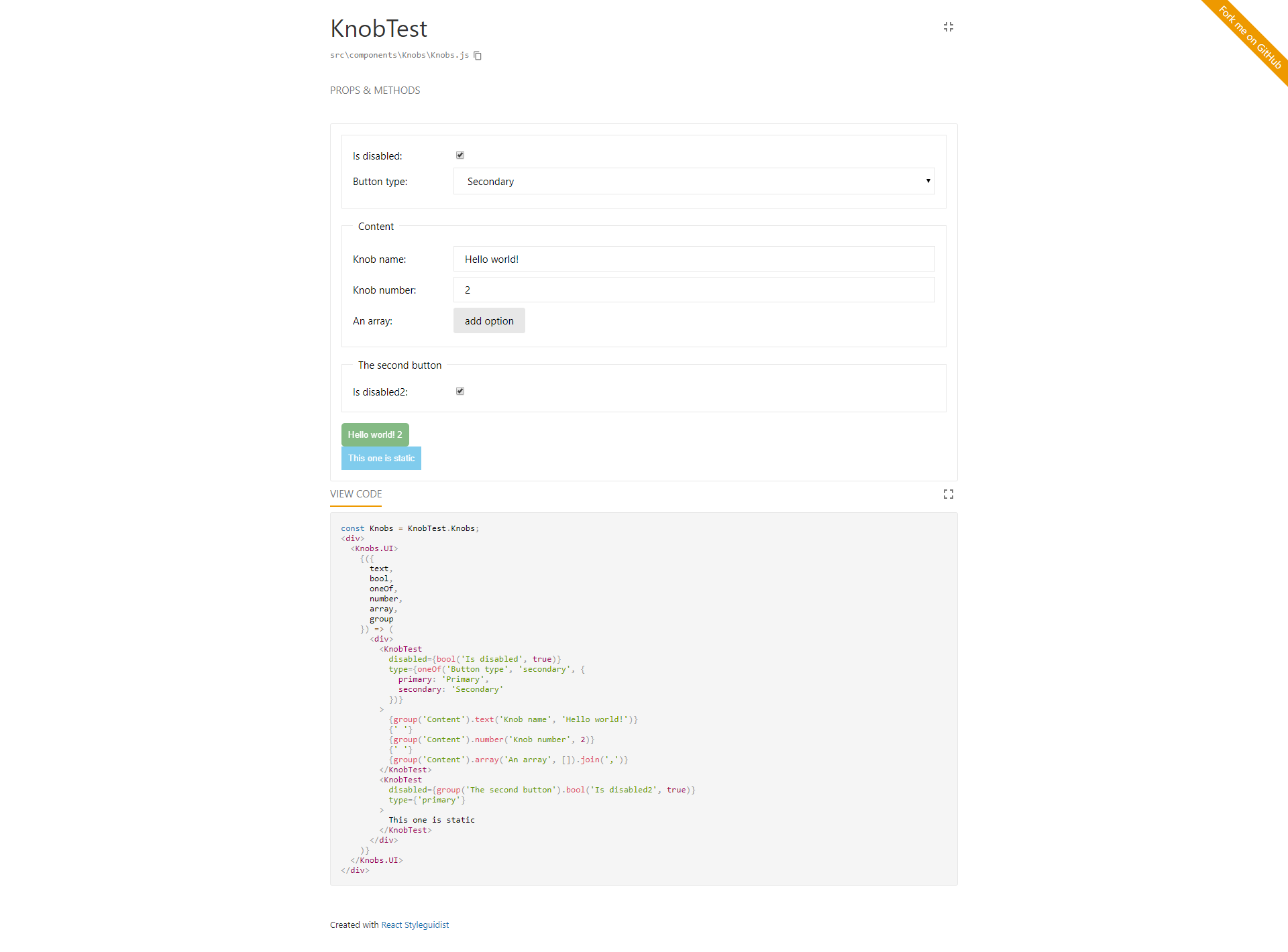 Knobs support · Issue #1227 · styleguidist/react-styleguidist · GitHub