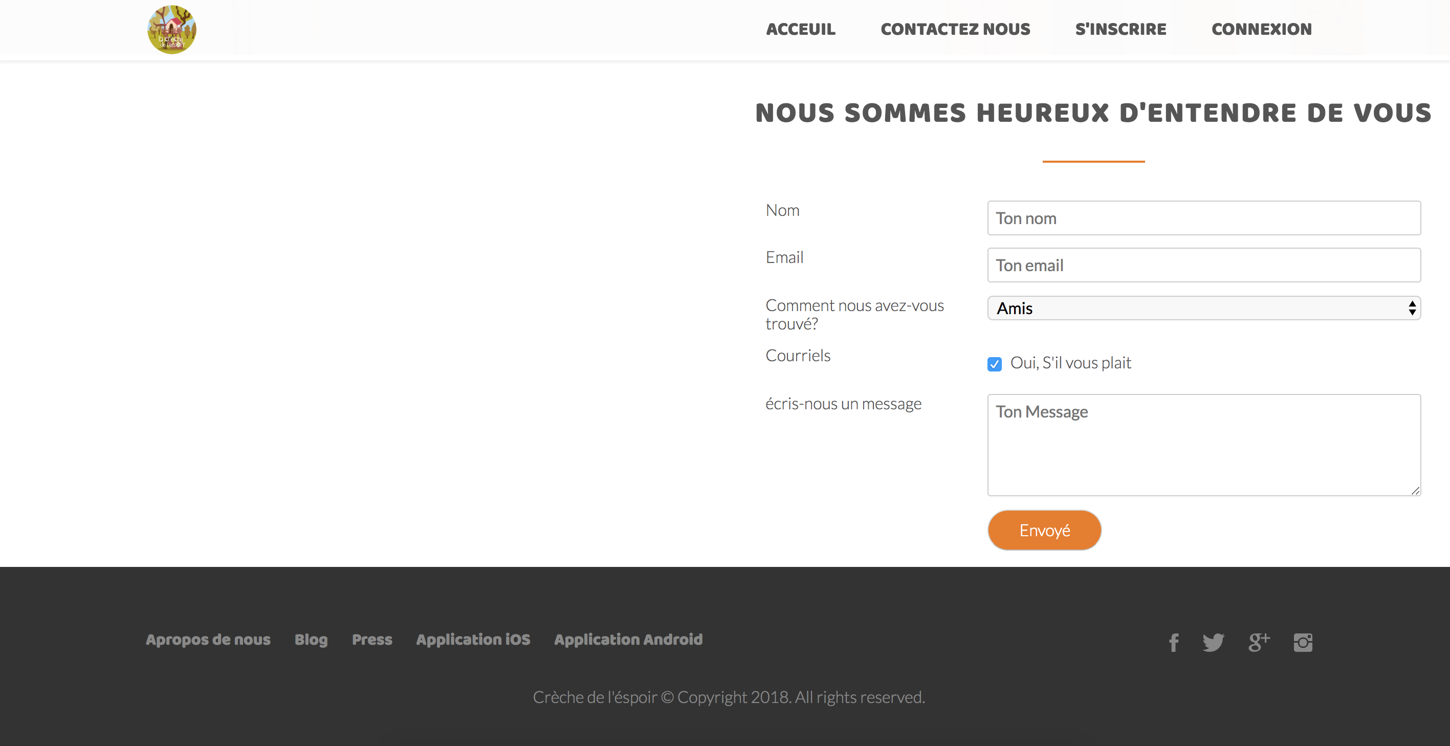 GitHub - najibbom/CrechEspoir: Projet web: Réalisation d'un site web pour une crèche